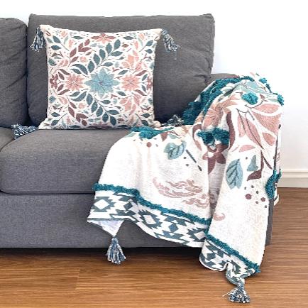 Bohemian Cotton Throws | Boho Bedding & Sofa Throw Blankets – Adore India