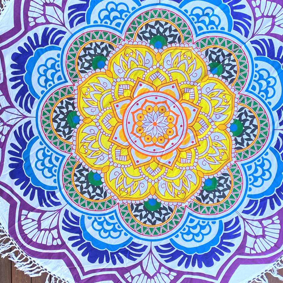 Mandala Beach Throws - Cotton Roundies & Beach Blankets Australia ...